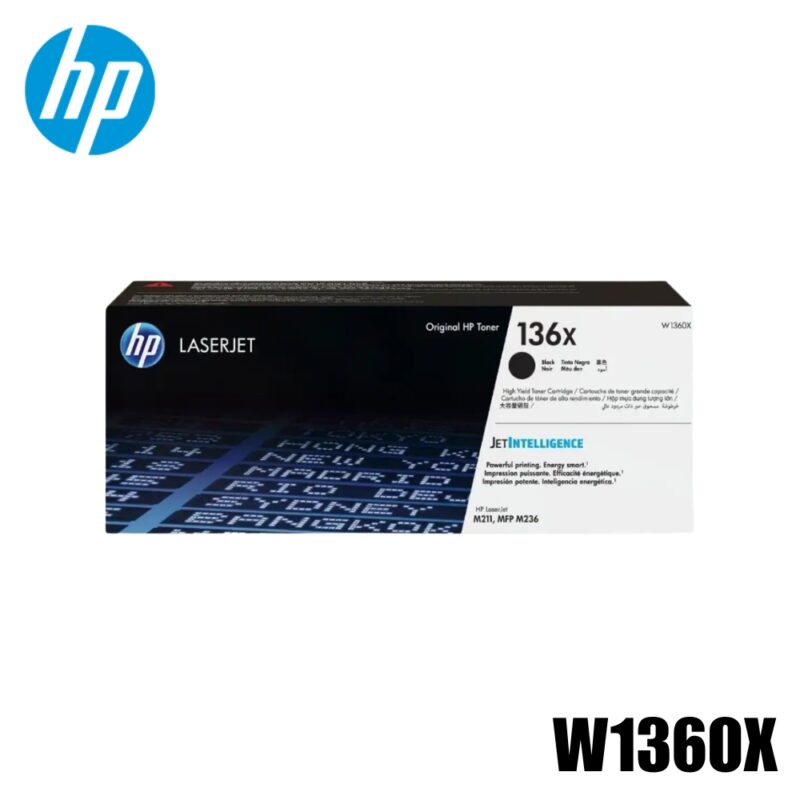 Toner HP 136X Original Negro (W1360X) LaserJet M209dw, M211dw, MFP ...