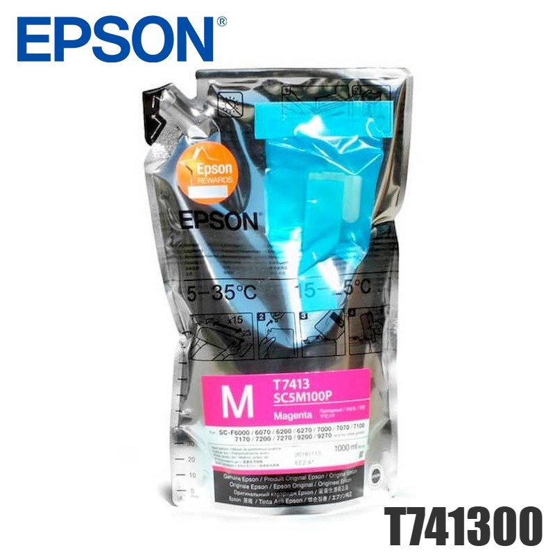 Cartucho Tinta Epson T7413 Original Magenta (T741300) SureColor SC ...
