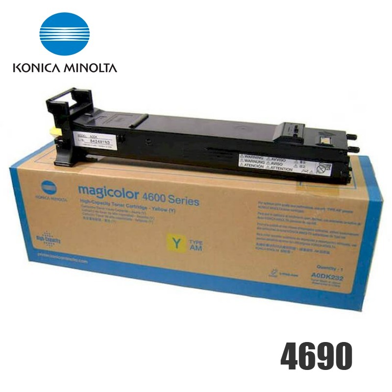 Toner Konica Minolta A0DK232 Original Yellow | Bizhub 4650, 4690 MF ...