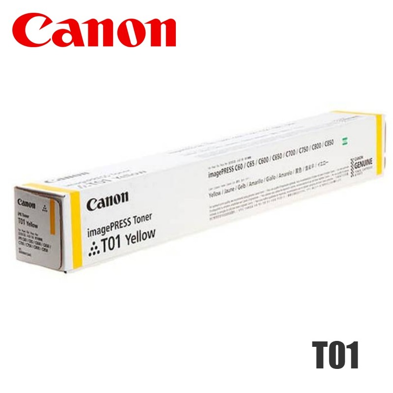 Toner Canon T01 Y Original Yellow (T01) ImagePress C60, C700, C800 ...
