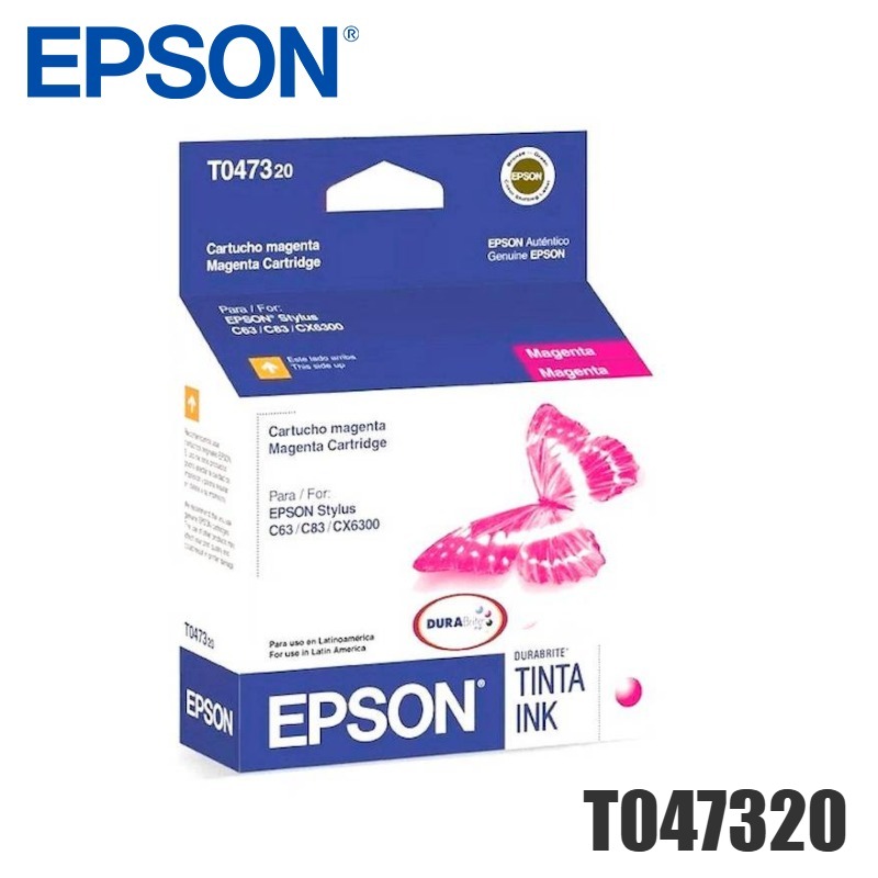 Cartucho Tinta Epson T0473 Original Magenta (T047320) C63, 83, C65 ...