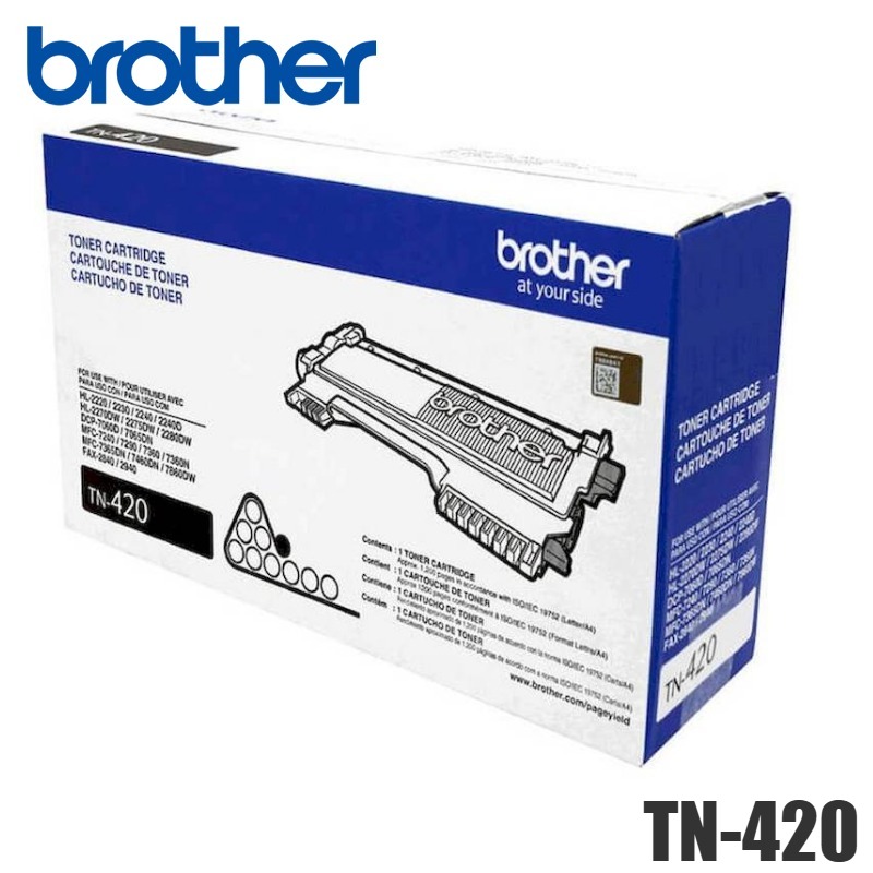 Toner Brother TN-420 Original Negro (420) DCP7060D, DCP7065DN, HL2130 ...